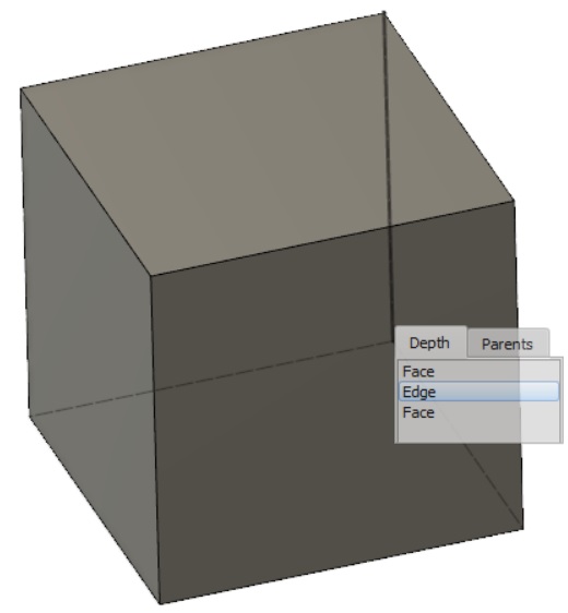 Cannot select hidden edge to fillet in Fusion 360
