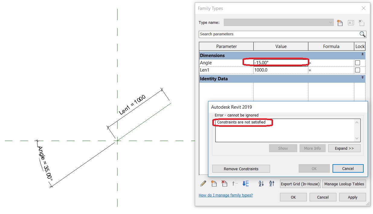  Abh ngigkeiten Werden Nicht Eingehalten Beim Drehen Von Referenzlinien Im Familieneditor In Revit