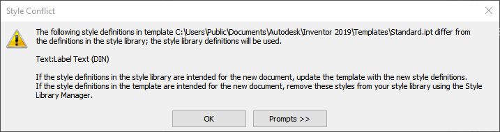 How to update Inventor templates with newer definitions from the Style ...