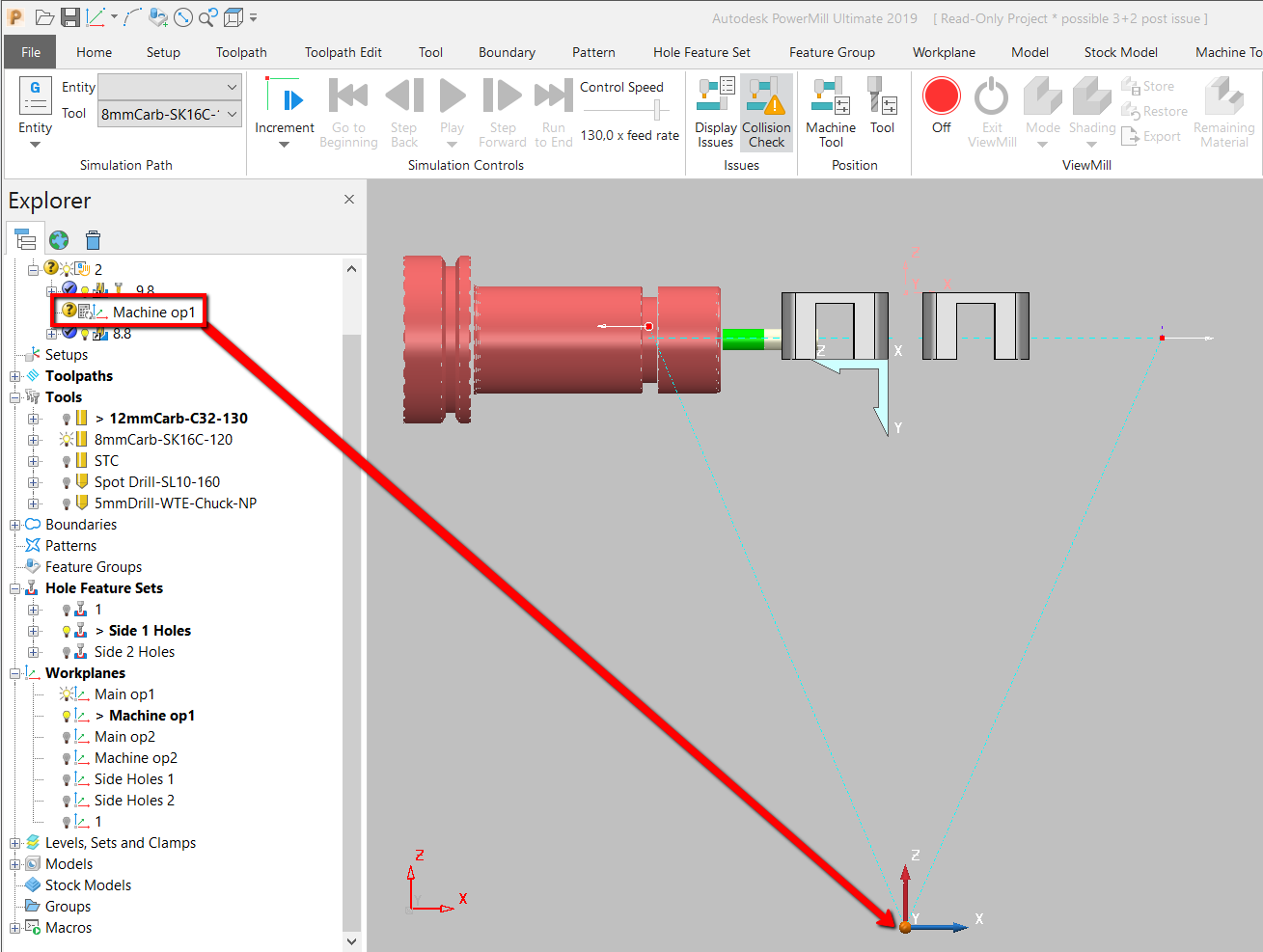 Getting message Error: "NCB0238: Impossible to use multiaxis linearization: tool directions of ...