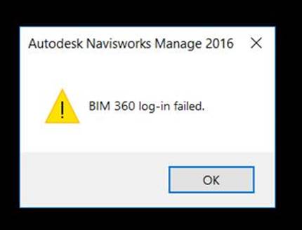 "You do not have suitable BIM 360 authorization to use this product ...