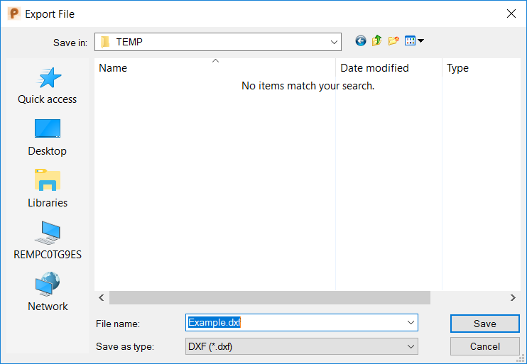 如何从 PowerShape 中导出 DXF 格式的工程图。