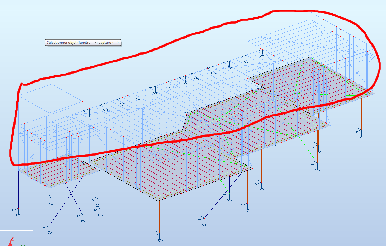 Only part of a model visible on the viewer in Robot Structural Analysis