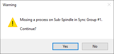 "Missing a process on Sub-Spindle in Sync Group #" in PartMaker
