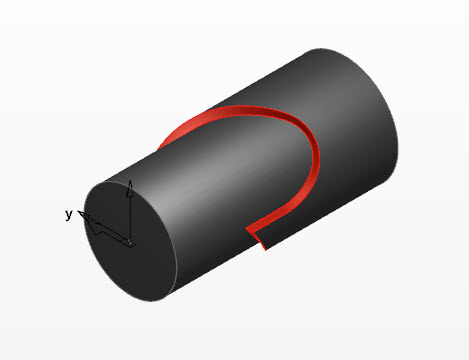 How to create a simultaneous 4-axis toolpath for an OD wrapped side ...