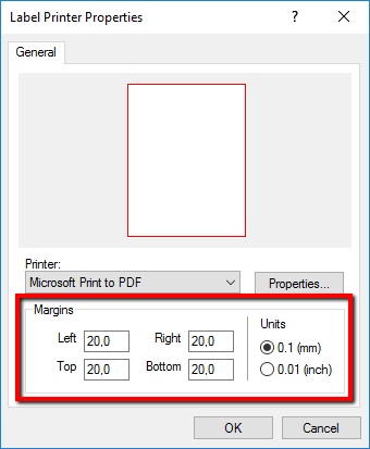 "Label is too big to fit on the page" when printing labels in CAMduct