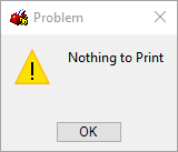 "Fabrication에서 보고서를 인쇄할 때 "인쇄할 항목 없음(No to print)"""" 표시"