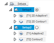 How to reorder toolpath operations in a CAM setup in Fusion