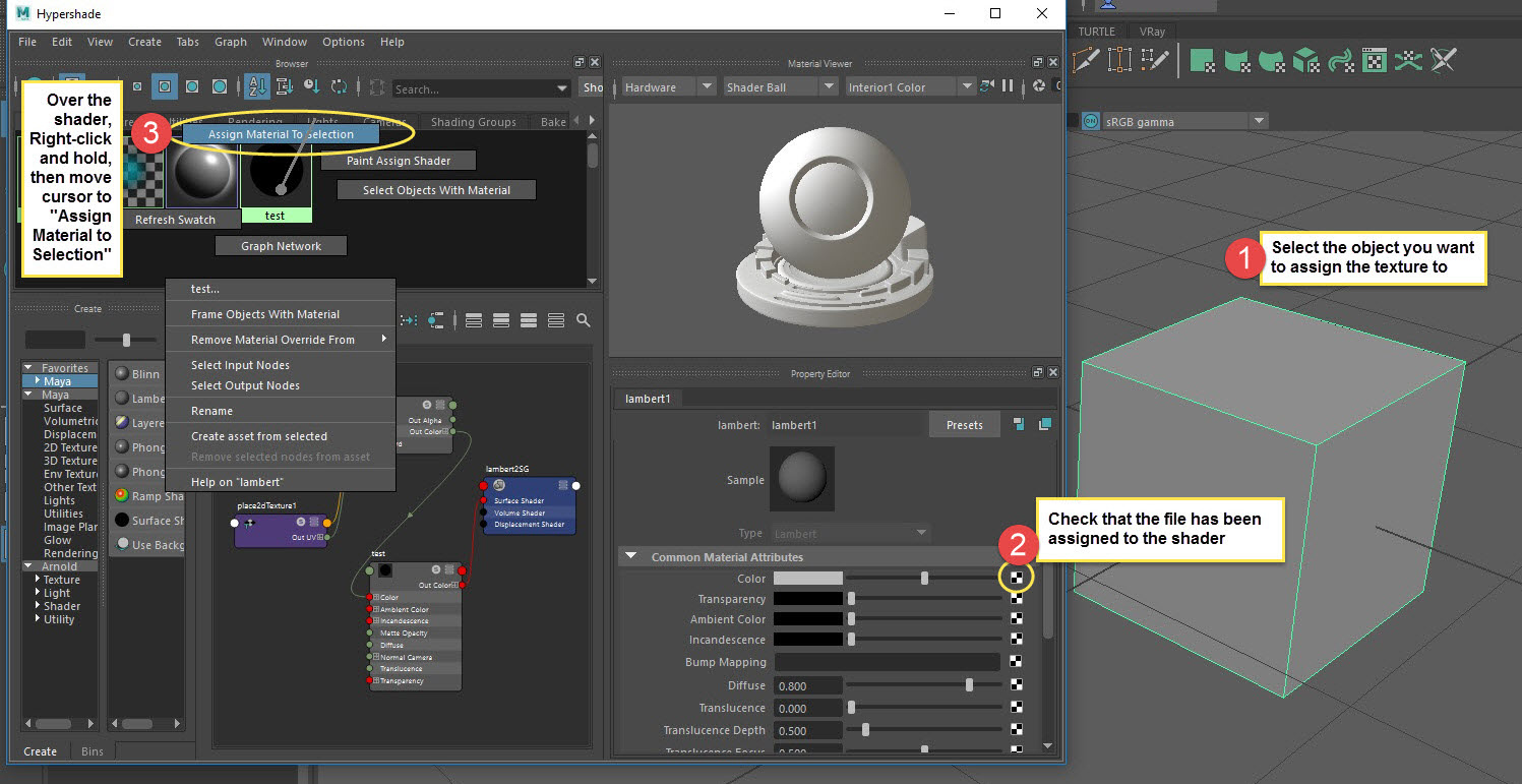Texture Is Not Showing In Maya Viewport Maya Autodesk Knowledge Network
