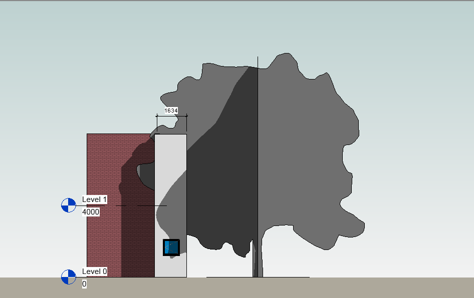 How to switch off the shadows of trees in Revit