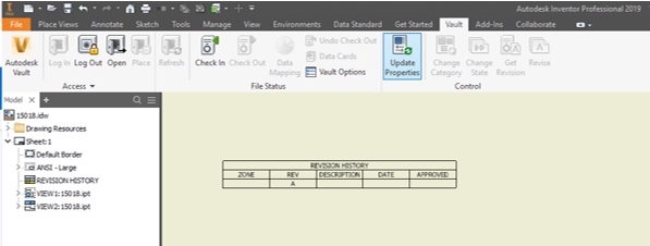 New Revision value appears inconsistently when updating Vault Revision table in Inventor in some ...