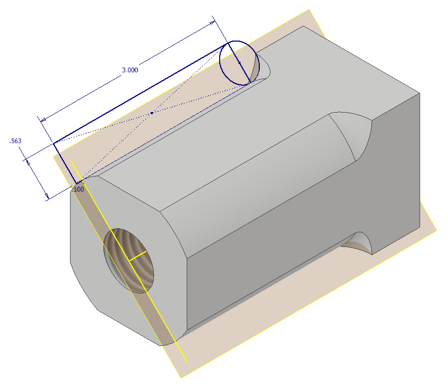 How can the fillet end at an arbitrary point on a edge in Inventor
