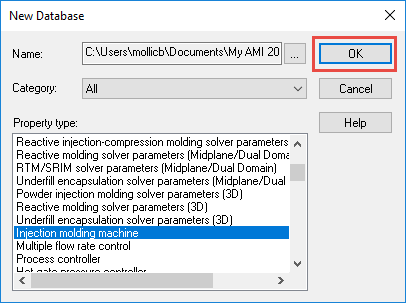 How to create and save a custom injection molding machine in Moldflow