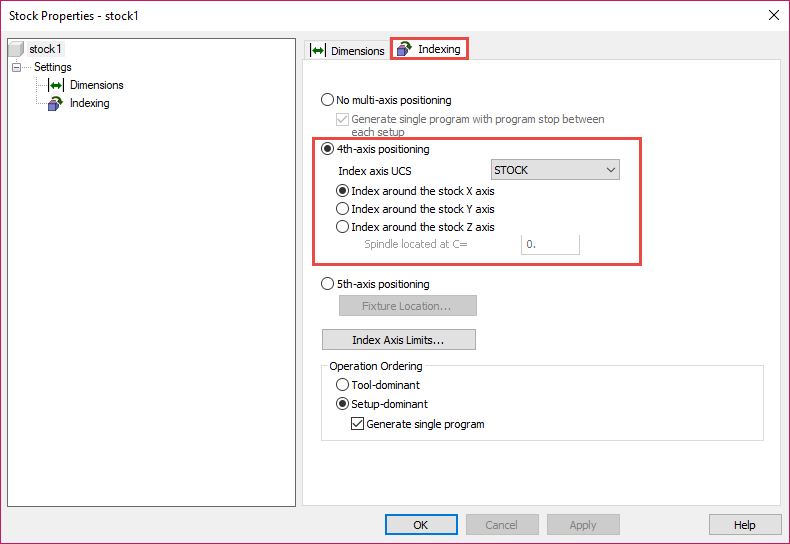 How to create 4th axis setup in FeatureCAM