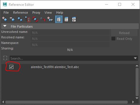 How to disable an Alembic cache in Maya