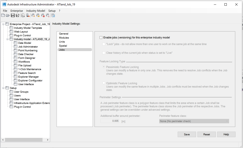 在AutoCAD Map 3D的Infrastructure Administrator中，行业模型作业功能在Oracle云数据库高性能版本中不可见