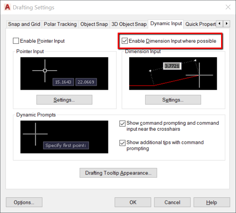 Dynamic Input Values Are Displaying The Wrong Value In AutoCAD 