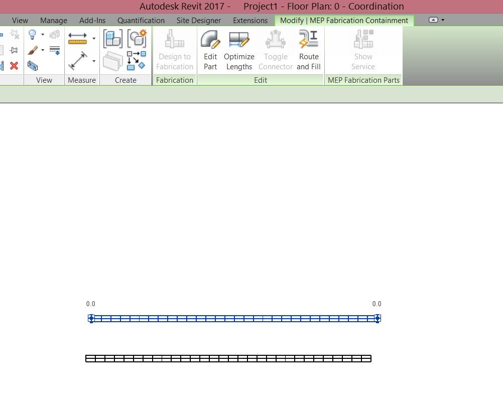 Show Service tab is greyed out in Revit when selecting a Fabrication part