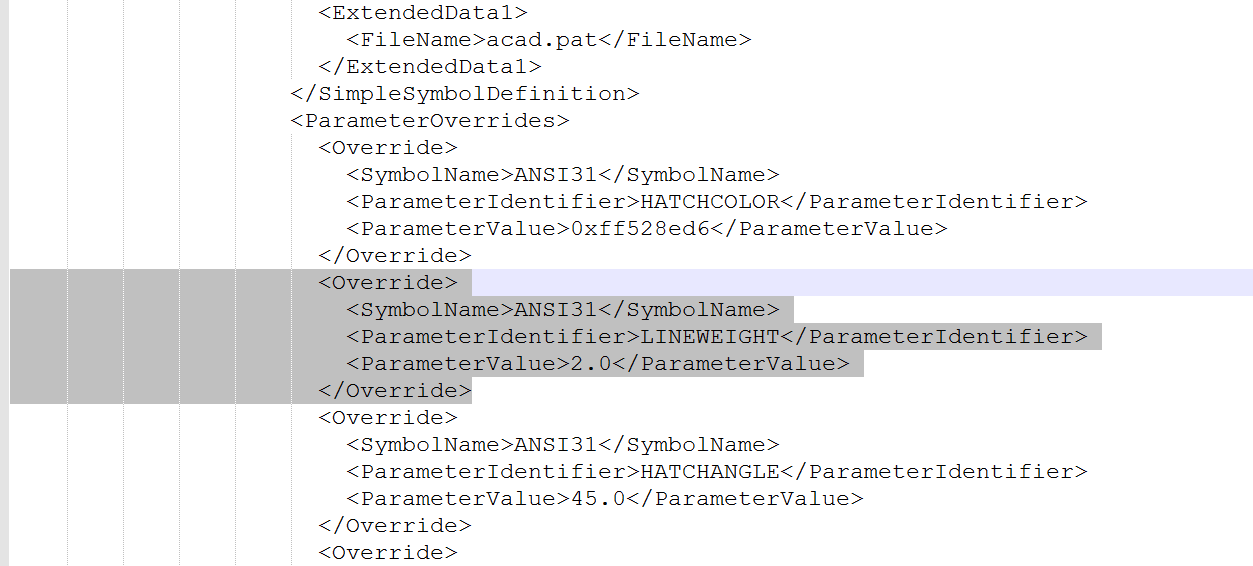AutoCAD Map 3D: FDO 객체의 해치 선가중치를 변경하는 방법