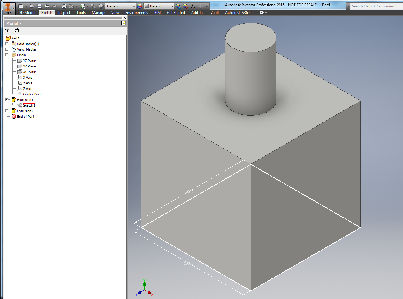 How To redefine a models sketch plane in Inventor