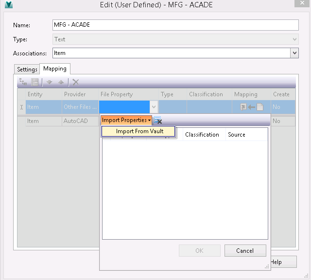 How to add the manufacturer from AutoCAD Electrical to Vault item bill ...