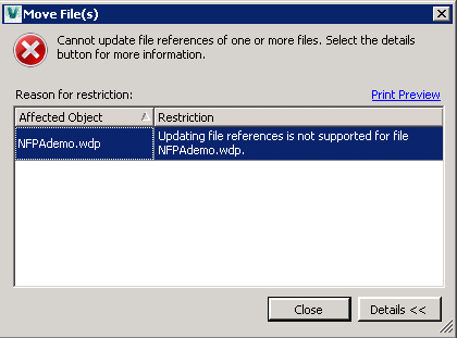 Error when moving AutoCAD Electrical Files in Vault