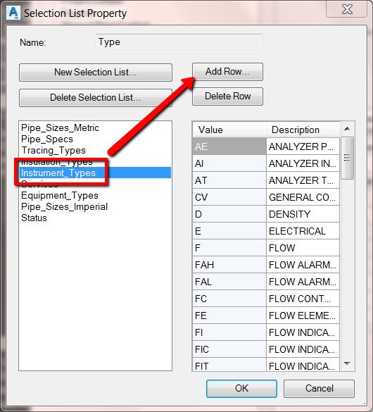 AutoCAD P&ID： 如何将新仪表类型添加到选择列表