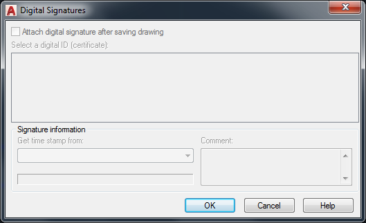 AutoCAD doesn´t recognize digital signatures installed in Windows