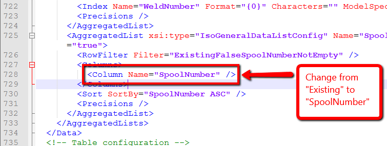 Isometric spool list with weights per spool in AutoCAD Plant 3D