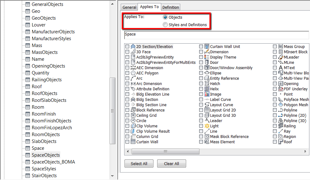 Room Tags Do Not Populate Name And Number In AutoCAD Architecture