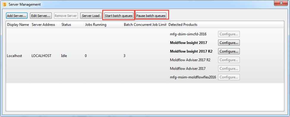 How to utilize the Simulation Job Manager Batch Queue in Moldflow