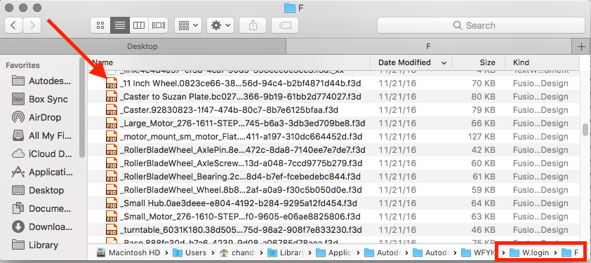 How to locate locally cached files in Autodesk Fusion 360