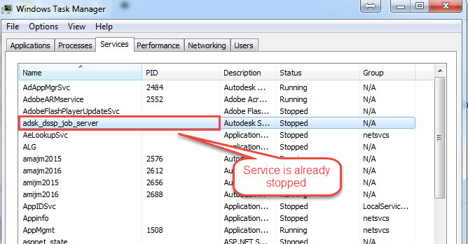 Moldflow adsk_dssp_job_server services stopped by default