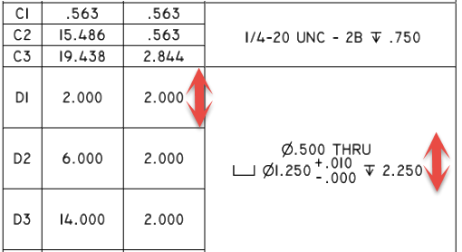 Inventor 2017: Hole table row height is influenced by a combined ...