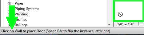 Revit gives a stop sign (circle with a line through it) when using a ...