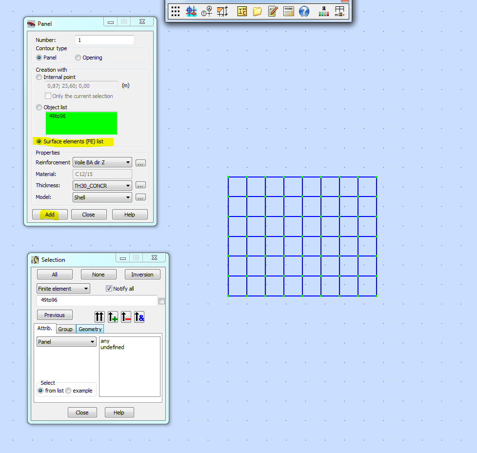 How to create a panel from finite elements mesh in Robot Structural ...