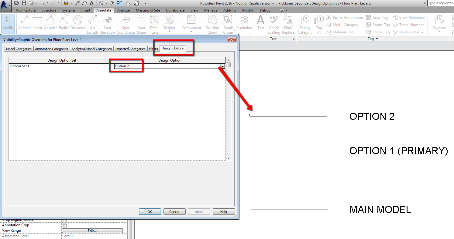 Unable to Pick Lines while creating annotation elements if objects are ...