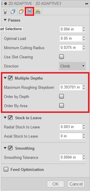 How to setup 2D adaptive clearing strategies to do finishing passes in ...