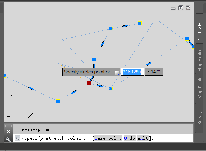 Map 3D: stretch vertex moves wrong points