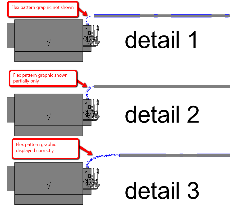 Missing flex pipe pattern graphic in Revit