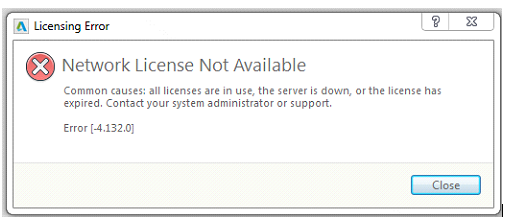 Trouble accessing network licenses with a mixed combine license file