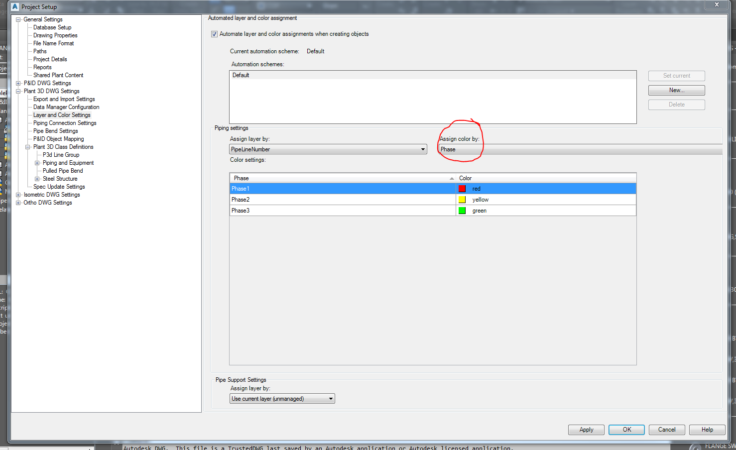 Adding Custom Properties For Colors In AutoCAD Plant 3D Color And Layer 