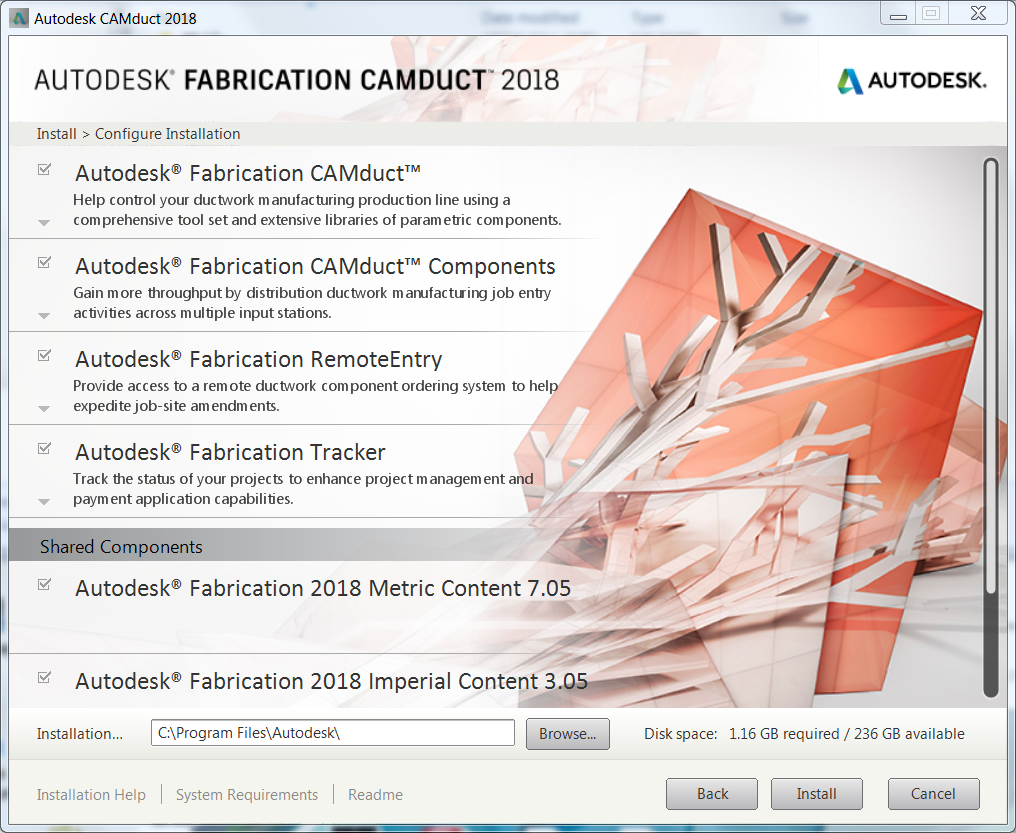Autodesk FAQ for additional products related to Fabrication CAMduct