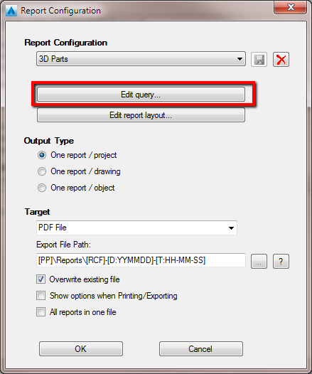 AutoCAD Plant 3D component won't be shown in Report Creator report