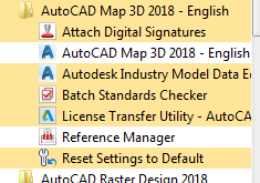 移植自定义设置在AutoCAD Map 3D中不可用