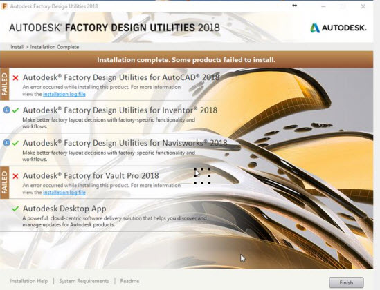 Factory Design Utilities: Installed programs not recognized while installing Factory Design ...