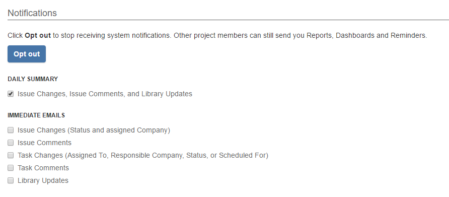 How to configure email notifications in BIM 360 Field Classic