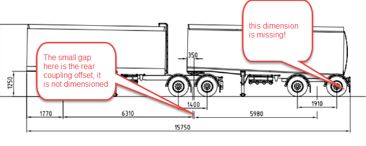 How to create custom B-Double (19.0m) trailer from existing vehicle library