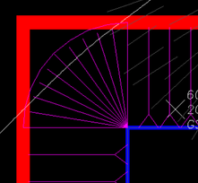 Grading with corner instead of radius