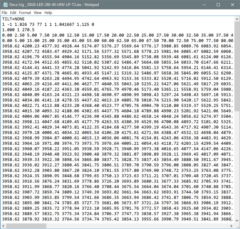 Certain IES Photometric light files do not load or produce "flipped ...